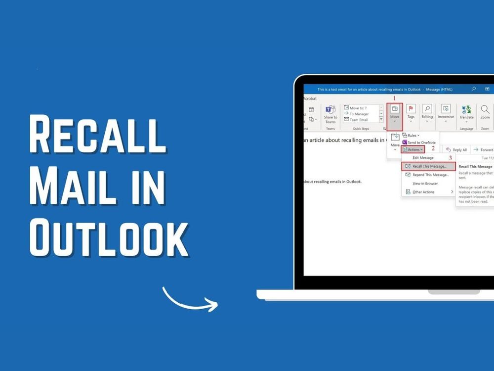 How to Recall an Email in Outlook (2026 Step-by-Step)